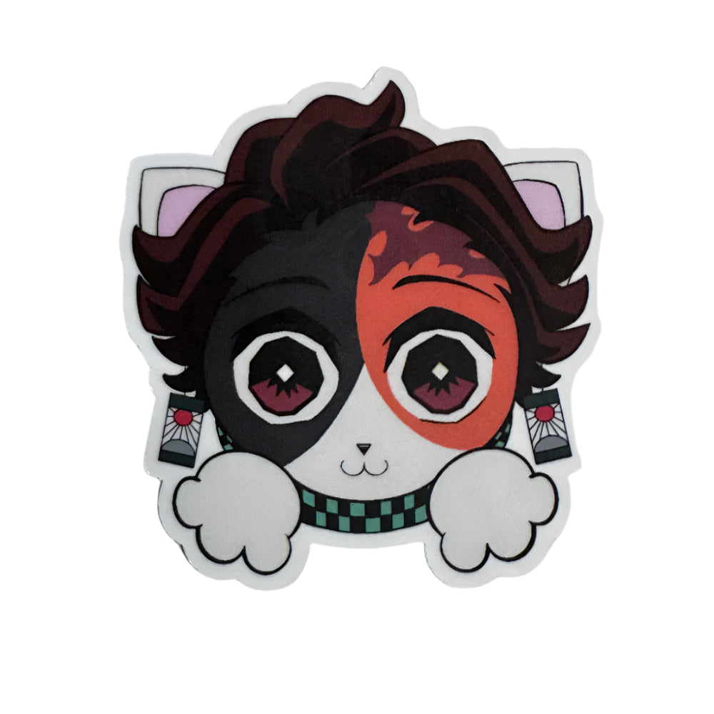 Tanjiro Meow sticker – Whats Good Stickers